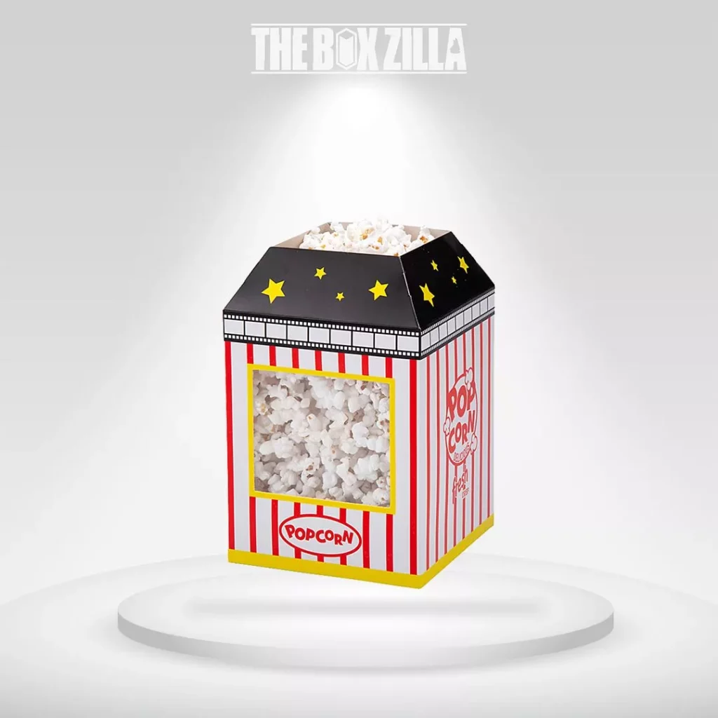 Custom Mini Popcorn Boxes | Small Popcorn Packaging Boxes