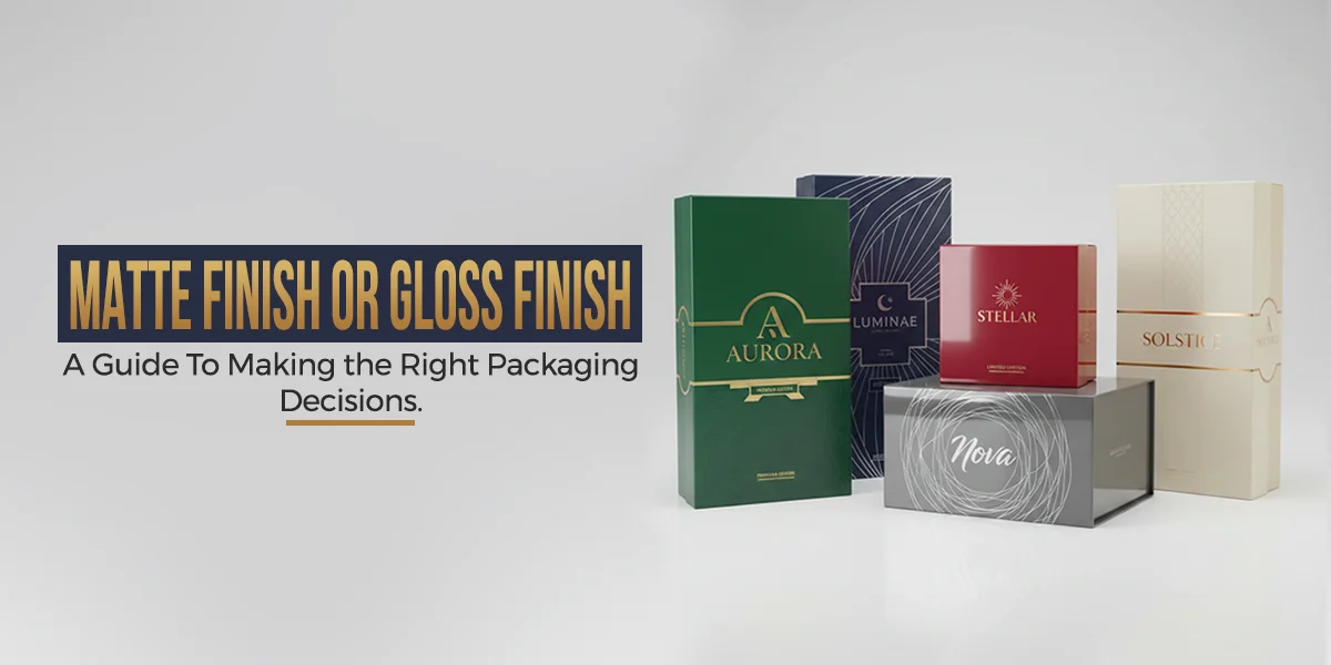 Matte Finish vs Gloss Finish - What is right for your product packaging?